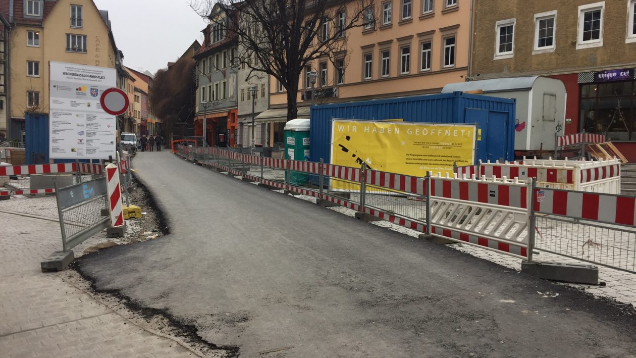 Wagnergasse / Johannisplatz – Baustellen